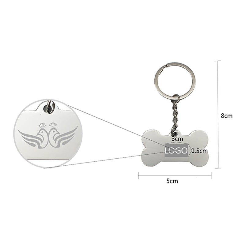Bone Shape KeychainSoccer Keychain